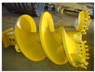 China Flat Rock Auger Single Cut Double Start Auger Without Pilot for sale