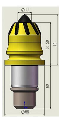 China Bullet Teeth for Rocking DrillingHolders for Drilling Cutter Pick for sale