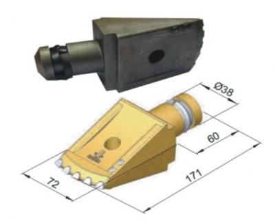 China Bfz72 Flat Teeth/ Cutter Picks for Rotary Drilling for sale
