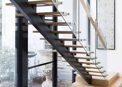 China Best cast iron staircase with tempered glass balustrade Customizable for sale