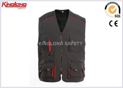 Cina Maglia del lavoro della tasca della tela all'aperto del Polycotton degli uomini multi per olio/stazione di servizio in vendita