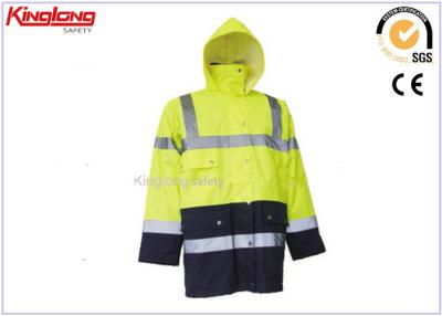Cina Usura antivento del lavoro di inverno del rivestimento del riempimento di sicurezza con nastri adesivi riflettenti in vendita