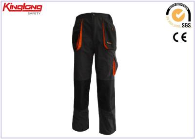 Cina Sicurezza resistente all'uso di rinforzo pesante su ordinazione dei pantaloni del lavoro del nero del ginocchio molte tasche in vendita
