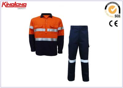 Cina Personalizzi la camicia ed i pantaloni lunghi della manica del tessuto della saia del cotone della sicurezza dell'abbigliamento della forza degli uomini ciao in vendita
