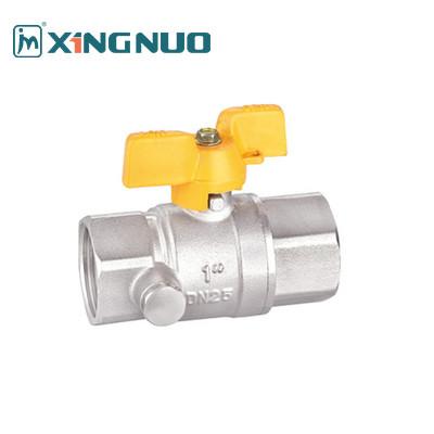 China 1/2 Zentimeter bis 1 Zentimeter weibliche Gewinde 1/2 In Gas Messing geschmiedet Kugelventil Nickel Oberfläche zu verkaufen