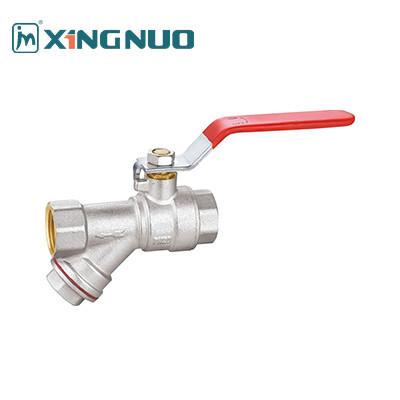 China Y Tape Forged Body Female And Female Threaded Brass Ball Valve 3 Way 1/2 Inch 3/4 Inch for sale
