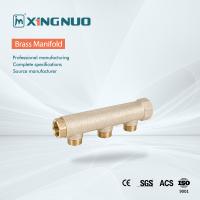 China Easy Installation Brass Distribution Manifold Rectangular Configuration Built for Durable Fluid Distribution Applications for sale