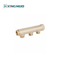 China Easy Installation Brass Distribution Manifold Rectangular Configuration Built for Durable Fluid Distribution Applications for sale