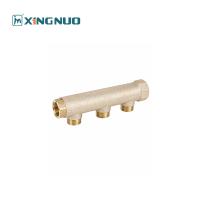 China Easy Installation Brass Distribution Manifold Rectangular Configuration Built for Durable Fluid Distribution Applications for sale