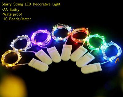 China Starry Fairy Copper String LED light AA Battery Party Waterproof Wrap Wire Decorative lamp TL107 for sale
