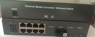 China 8channels 100/1000M 1+1 Fiber Backup Ethernet Fiber Loop Switch 8chs Industry Ethernet fiber switch Ethernet switch for sale