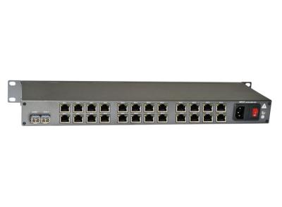 China 24channels 1+1 fiber back Industry Ethernet Fiber Switch 24chs Ring type Loop industry Gigabit Fiber Ethernet Switch for sale