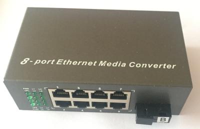 China 8channels 10/100M Ethernet Fiber Optical Switch 8chs Fast Ethernet Fiber Switch Industry 10/100M Ethernet Fiber Switch for sale