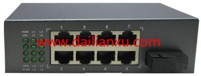 China 8channels 10/100M Ethernet+1channel 1000M Fiber Optical Switch Industry Gigabit Fiber Ethernet Switch for sale