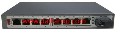 China 8channels Gigabit POE 1000M fiber media converter 8ports Gigabit POE Ethernet fiber switch POE camera to fiber converter for sale