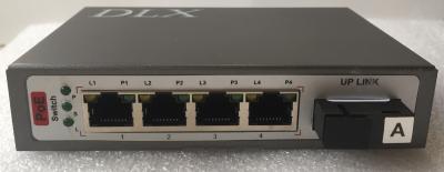China 4channels POE 1000M Fiber Switch 48V 24V DC optional Gigabit POE fiber switch POE Ip camera to fiber converter for sale