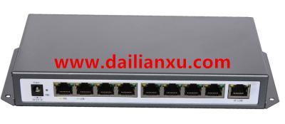 China 8channels 10/100M fast Ethernet POE Switch with one 10/100M Ethernet uplink port 48VDC 24V DC for sale