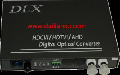 China 2channels 720P/960P1080P HD-TVI video+1ch RS485 fiber optical transmitter and receiver TVI PTZ camera to fiber converter for sale