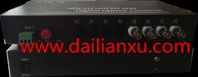 China 8chs 720P/960P/1080P AHD/CVI/TVI/Analog all in one Video Fiber Optical Transmistter and Receiver 2Mp HD camera to fiber for sale