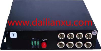 China 8channels XLR balanced Audio fiber optic transmitter and recever XLR to fiber converter XLR audio fiber optic converter for sale
