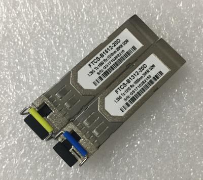 China 1.25G SFP single-fiber Mdoule 1550/1310nm 20KM LC simplex module Compatible with H3C Huawei ZTE HP CISCO DLINK etc. for sale