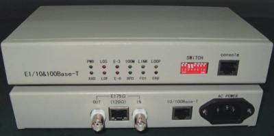 China 120ohm and 75ohm 10/100M to E1 Protocol Converter Ethernet to E1 converter IP E1 interface converter E1 to IP converter for sale