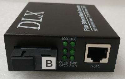 China Gigabit Ethernet to Fiber Converter 10/100/1000Base-TX to 1000Base-FX Converter 1000M Ethernet to SC Single-fiber conver for sale