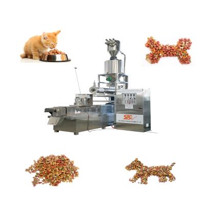 China Equipamento de fabricação de alimentos para cães de dois parafusos de grande potência Ajuste de velocidade for sale