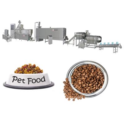 China Big Output Twin Screw Dog Food Manufacturing Equipment Adjust Speed for sale