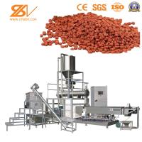 China Twin Screw Floating Fish Feed Extruder Machine 140-600kg/h Capacity with SGS Certification for sale