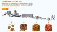 China Multifunctional Fish Feed Shrimp Feed Extruder Machine 100-2000kg/h Output with 53-115kW Power for sale