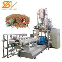 China Fully Automatic Dry Kibble Fish Feed Extruder Machine for sale