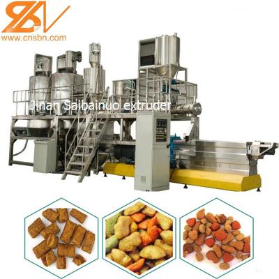 Cina cane di animale domestico asciutto bagnato automatico di industriale 100-2000kg/Hr Cat Food Extruder in vendita