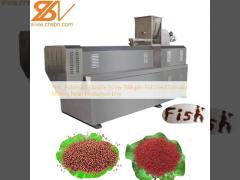 Fully Automatic Double Screw 150kg/hr Fish Feed Extruder Making Pellet Production Line