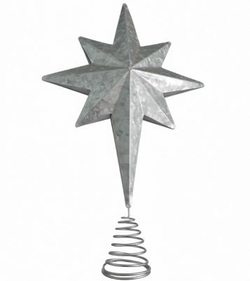 China Hollow Cut Out Metal Holiday Star Decoration Light For Commercial Displays for sale