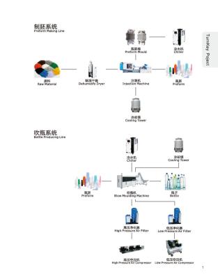 China Pet Bottle Making Line for Drinks Bottle, Edible Oil Bottle, Jars, Cosmetic, Warm Filling Bottle for sale
