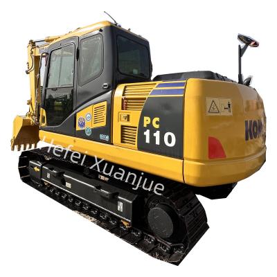 China Excavadora de construção Komatsu PC110 usada Eficiência Fluxo máximo da bomba principal à venda