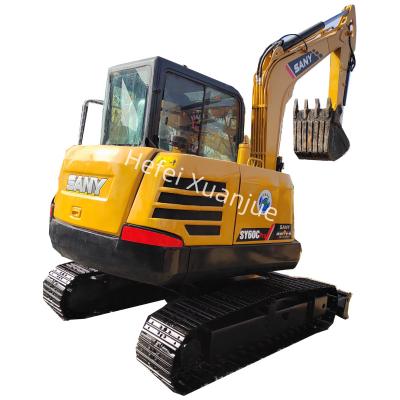 China SY60Pro Gebraucht Sany Bagger mit Maschinenbewegungsgeschwindigkeit 4.2 / 2.4 In gutem Zustand zu verkaufen
