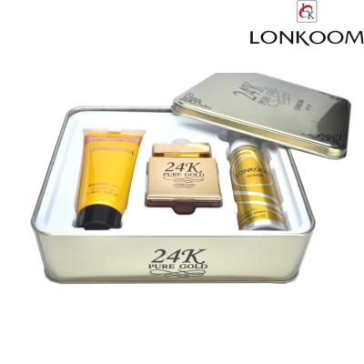 Cina L'oro 24k profuma l'insieme del regalo della lozione del corpo del gel della doccia di 100ml 20ml in vendita