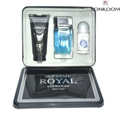 Cina Insieme reale del regalo del profumo di Lonkoom di sapore della lozione del corpo del gel della doccia 871GS in vendita