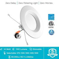 China IC Rated Surface Mount Flat Panel LED Lights 6 Inch Ceiling For Bathroom for sale