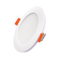 China Plastic Backlit Flat Slim Round Panel Light 7W 5CCT 3 Inch Ultra Thin COB for sale