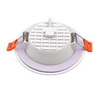 China Plastic Backlit Flat Slim Round Panel Light 7W 5CCT 3 Inch Ultra Thin COB for sale