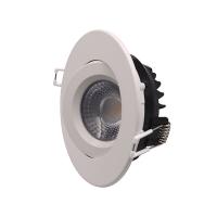 China Matt White Tri Colour Dimmable LED Downlight , Gimbal LED Downlight AC12V for sale