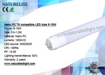 China New Nano PC 1.2 M 18W Compatible Led Tube Light SMD2835 1800LM for Home Soft Lighting for sale