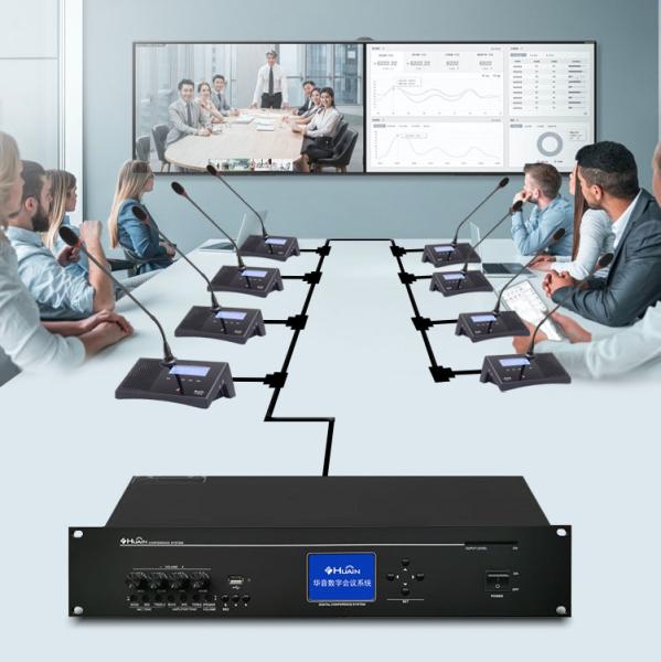 Quality Full Digital Desktop 8 Pin Wired Meeting Mic System for Conference Room with for sale