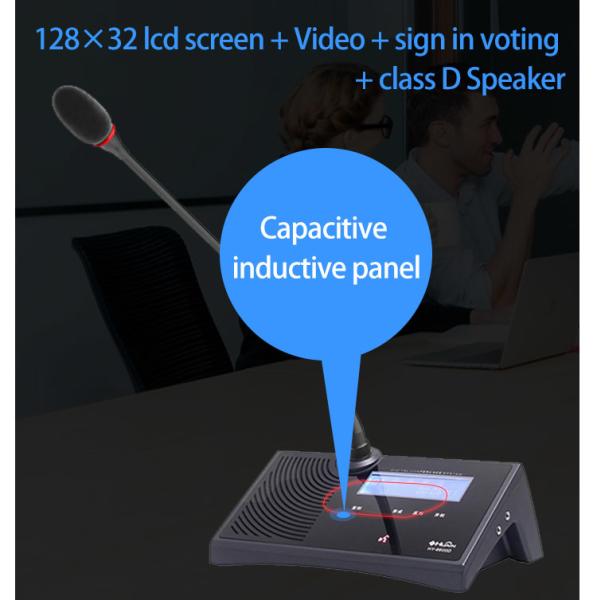 Quality Full Digital Desktop 8 Pin Wired Meeting Mic System for Conference Room with for sale