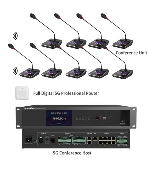 Quality HUAIN Hand in Hand 5G Discussion Chairman Unit Voting Microphone Wireless for sale