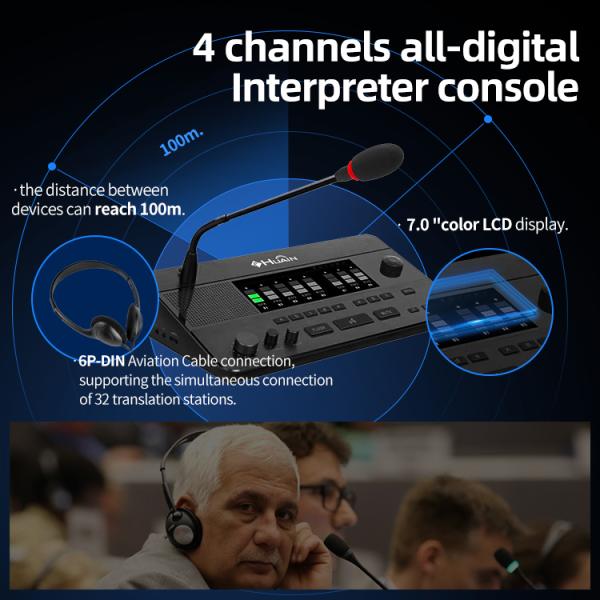 Quality IR Digital Simultaneous Interpretation Microphone Extender for Conference System for sale