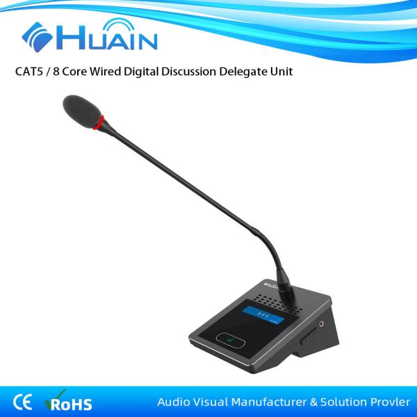 Quality HUAIN Parliamentary Wired Meeting Microphone Table Digital Conference System for sale